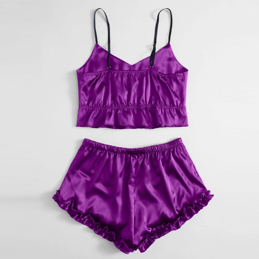 Jual Baju Tidur Vs Lingerie Pajamas Baju Tidur Bahan Satin Bagus Satin Silk Premium