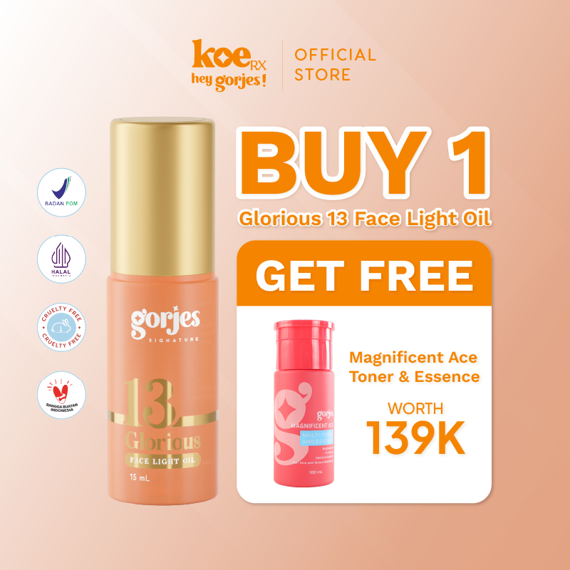 Jual [129RB BUY1GET1] KOErx | Gorjes Glorious 13 Face Light Oil 15 mL ...