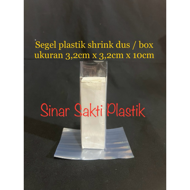 Jual Plastik segel plastik shrink box / dus ukuran 3,2cm x 3,2cm x 10cm ...