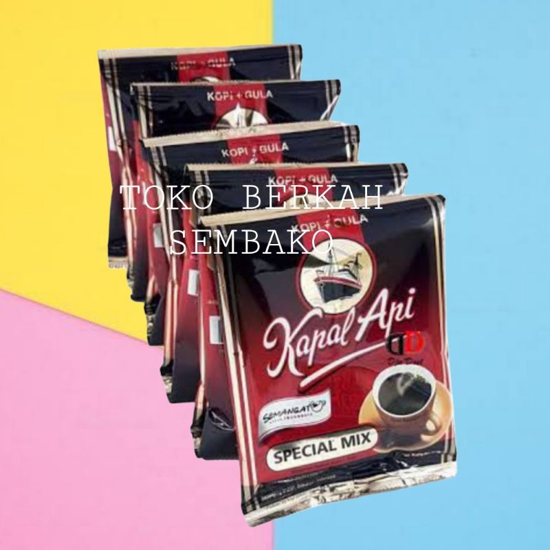 Jual (RENCENG) Kopi KAPAL API Spesial Mix 23gr Isi 10Pcs | Shopee Indonesia