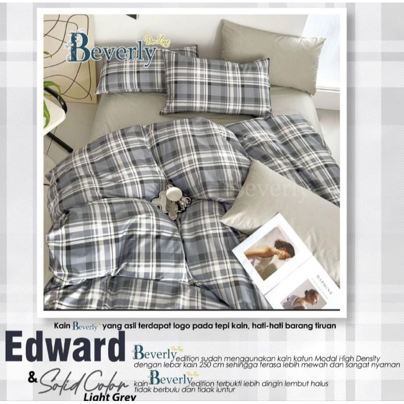 Jual Sprei No 4 3 2 1 Sprei Katun Lokal Premium Motif Edward Merk ...