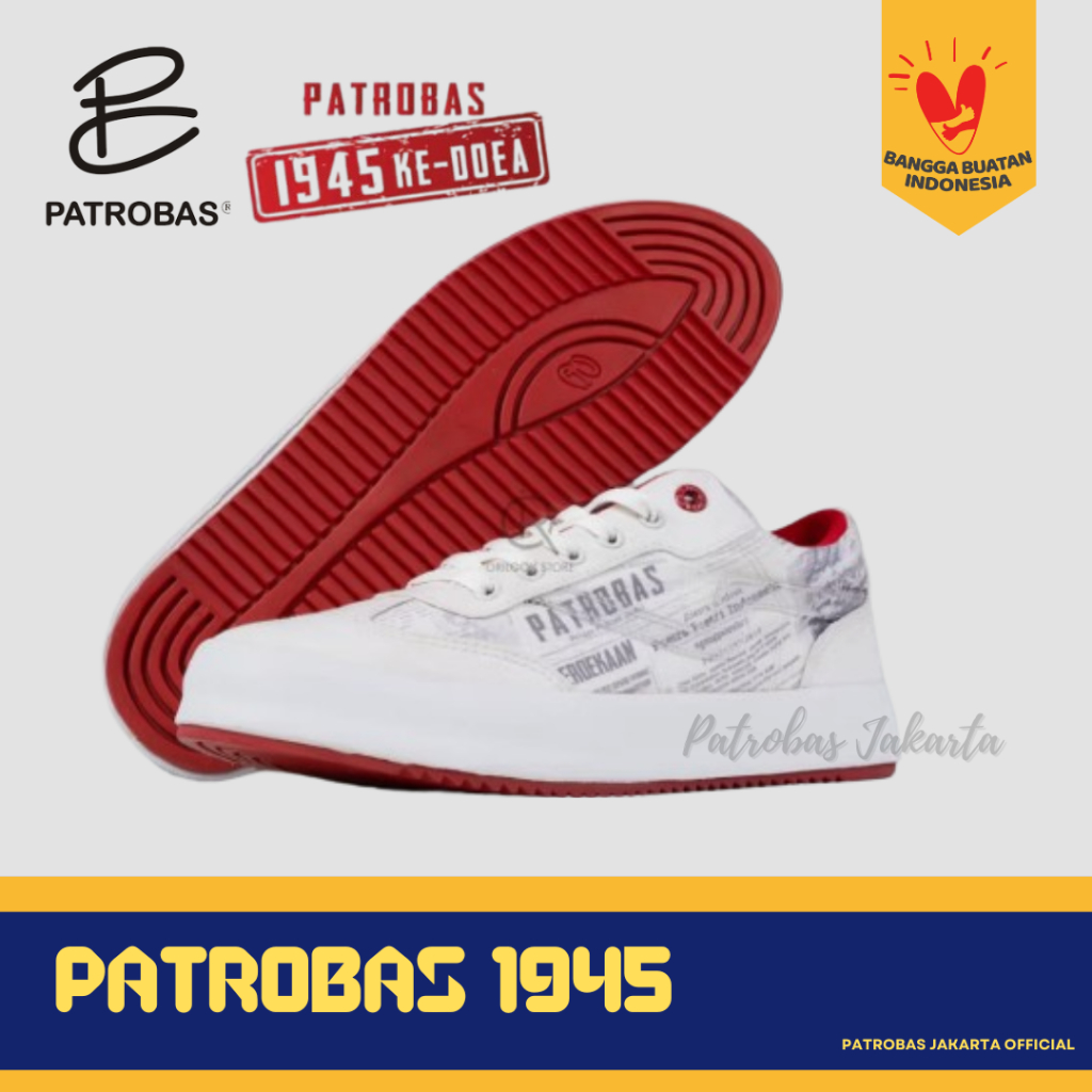 Jual Sepatu Patrobas 1945 Ke-Doea Edisi Kemerdekaan Low White Original ...