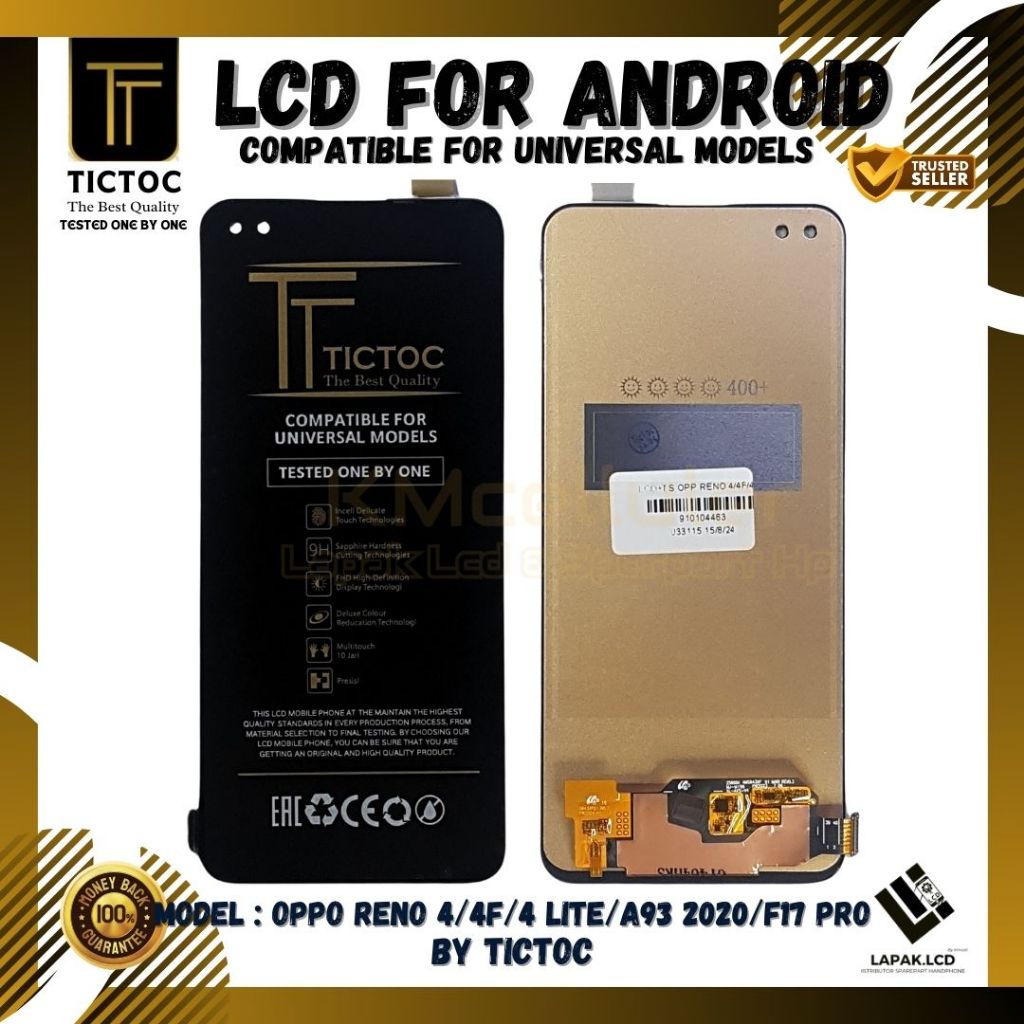 Jual LCD Touchscreen OPPO RENO 4/4F/4 LITE/A93 2020/F17 PRO Ori TICTOC | Shopee Indonesia