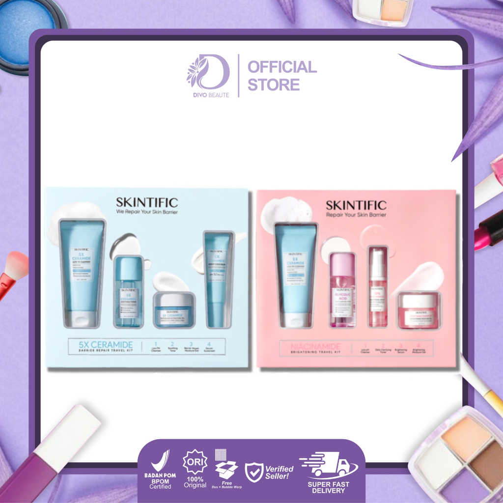 Jual Skintific 5X Ceramide Barrier Repair | Brightening Travel Kit ...