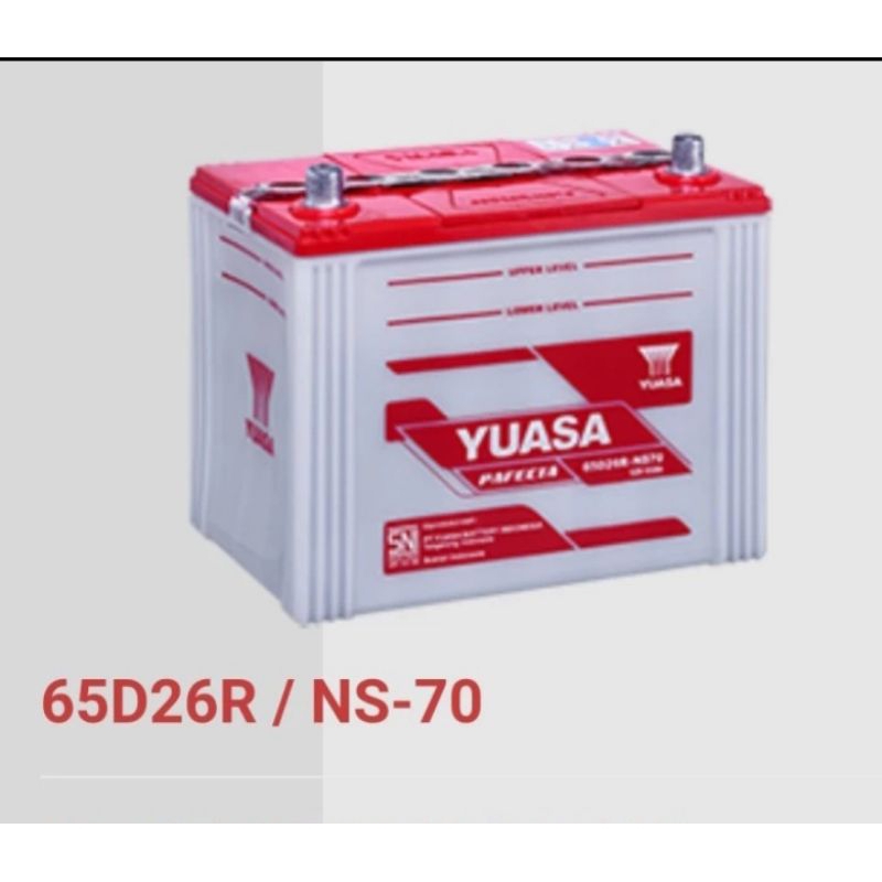 Jual Aki Accu Mobil Basah Pafecta Ns70 65ah 12V 65D26R Yuasa Original | Shopee Indonesia
