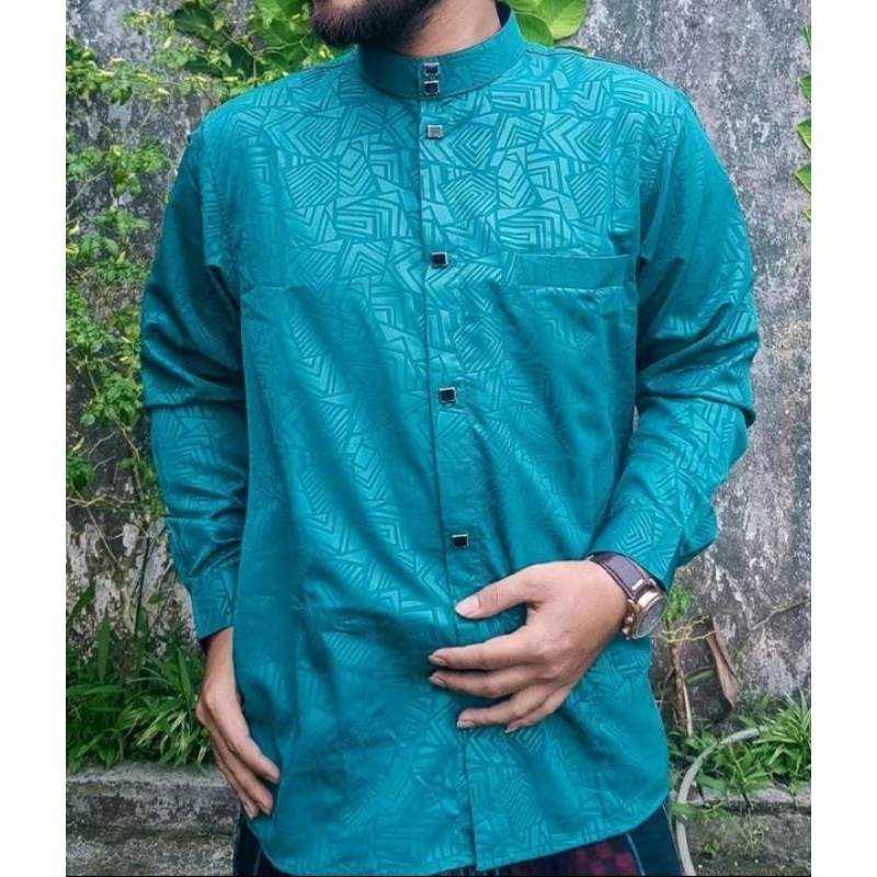 Jual kemko sultan embos premium kemeja Koko kemko sultan kemko sage ...