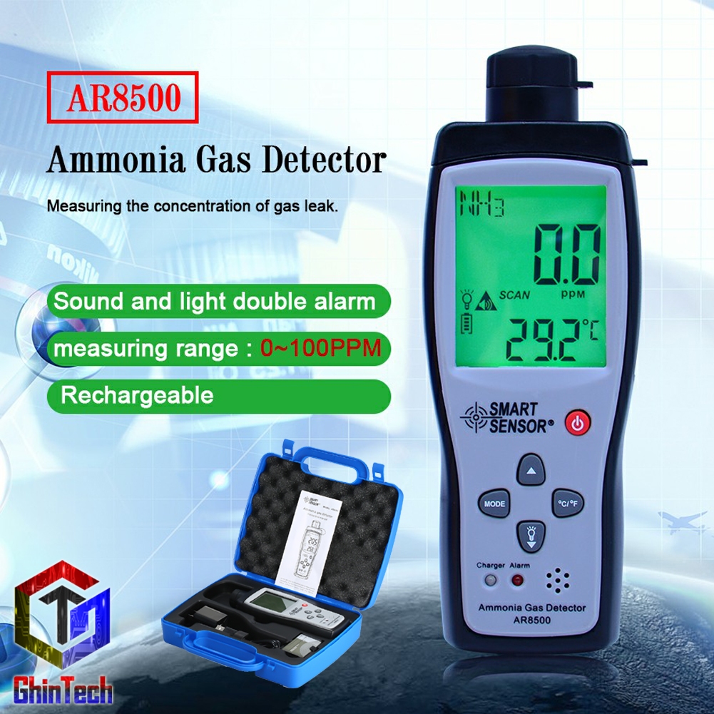 Jual Ammonia Gas Detector NH3 Smart Sensor AR8500 AT8500 NH3 Amonia AR 8500 AT 8500 Detektor ...