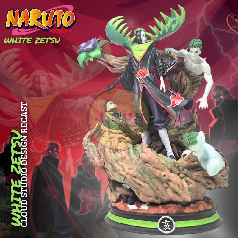 Jual Action Figure White Zetsu Akatsuki White Statue Naruto Clouds ...
