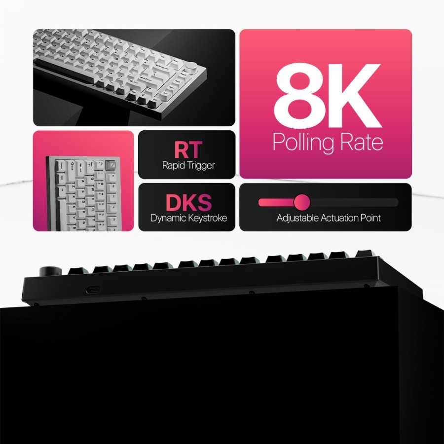 Jual Noir Timeless HE 75% Hall Effect Rapid Trigger Magnetic Keyboard ...