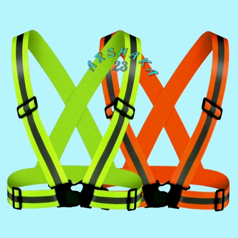 Jual Rompi Safety V Karet Elastis Safety Vest Rompi Proyek Reflective ...