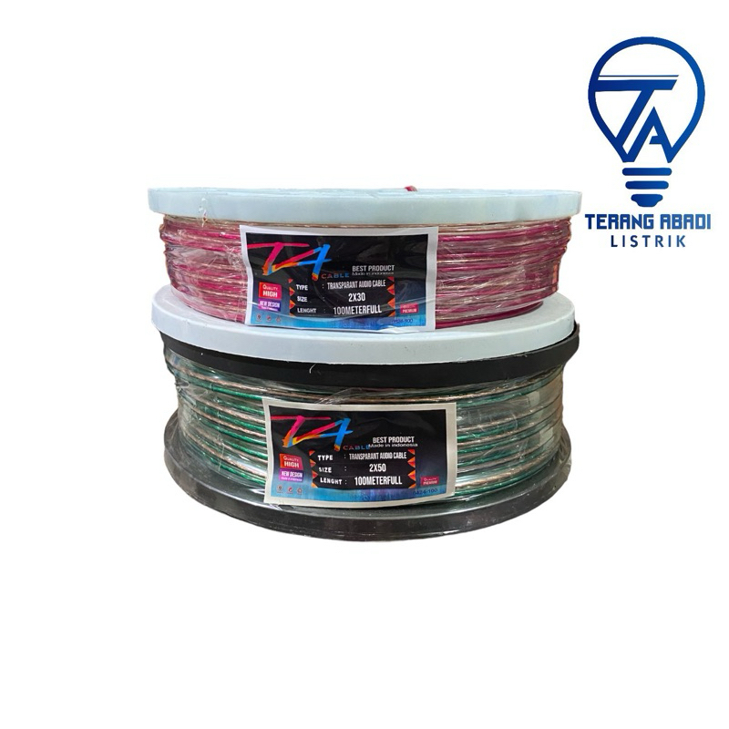 Jual kabel trans TA 100meter + bobin per roll | Shopee Indonesia