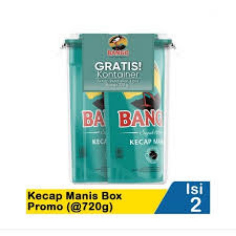 Jual Bango Kecap manis 720gr x 2 (free kontainer) | Shopee Indonesia