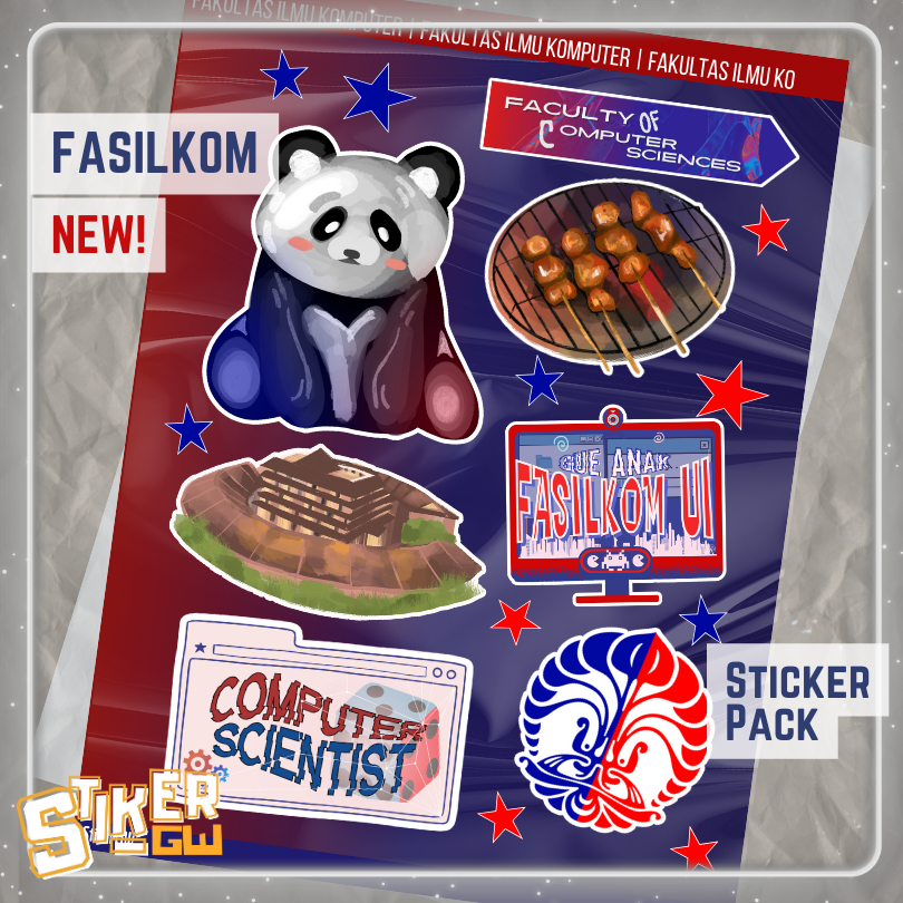 Jual [BERIZIN RESMI] Sticker Pack FASILKOM UI - NEW | STIKER FAKULTAS ...