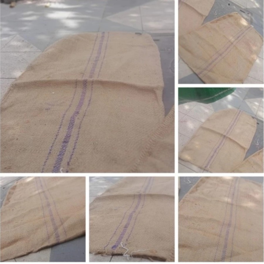 Jual KARUNG GONI BEKAS 100 KG LIST BIRU UKURAN 70X120 Cm ( ISI 3 LEMBAR ...