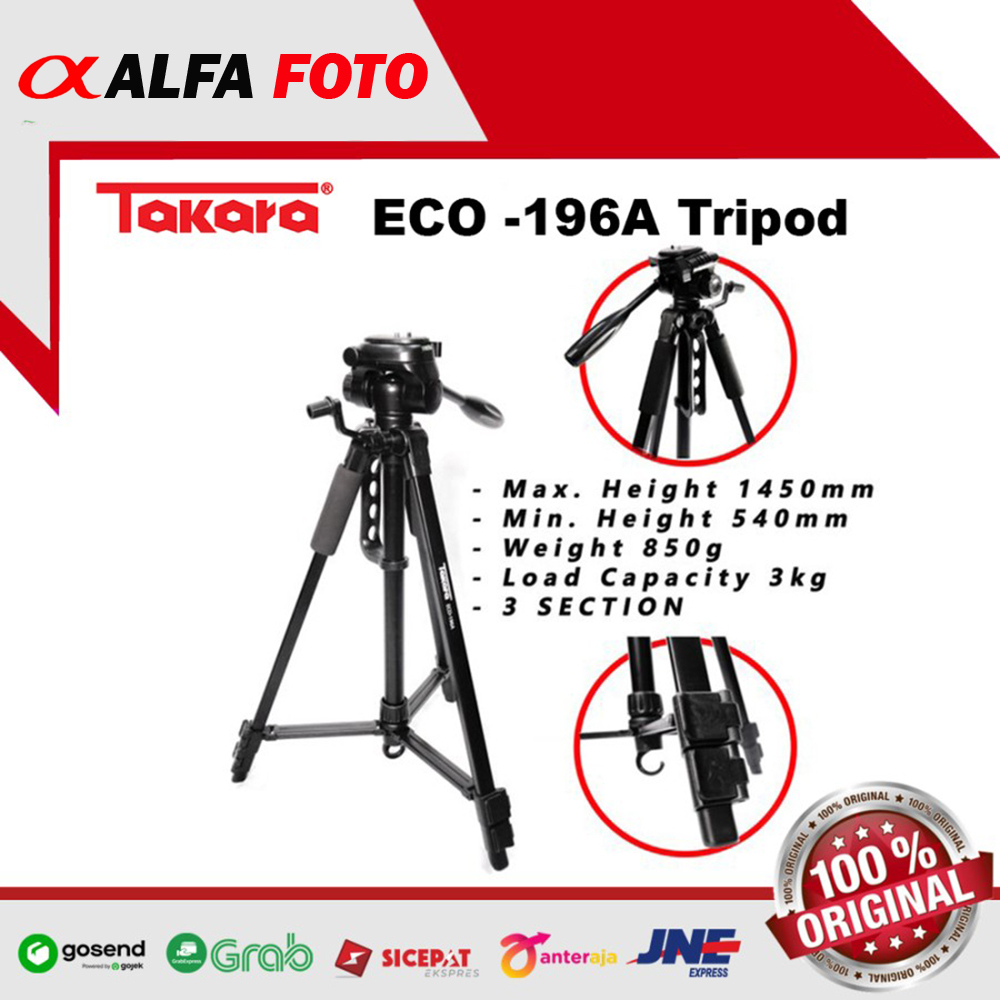 Jual Takara ECO 196 A aka 196A Tripod | Shopee Indonesia