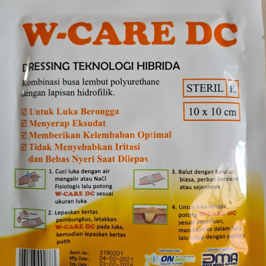 Jual W CARE DC / W-CARE DC / WE CARE DC / Perban Luka Foam Dressing ...