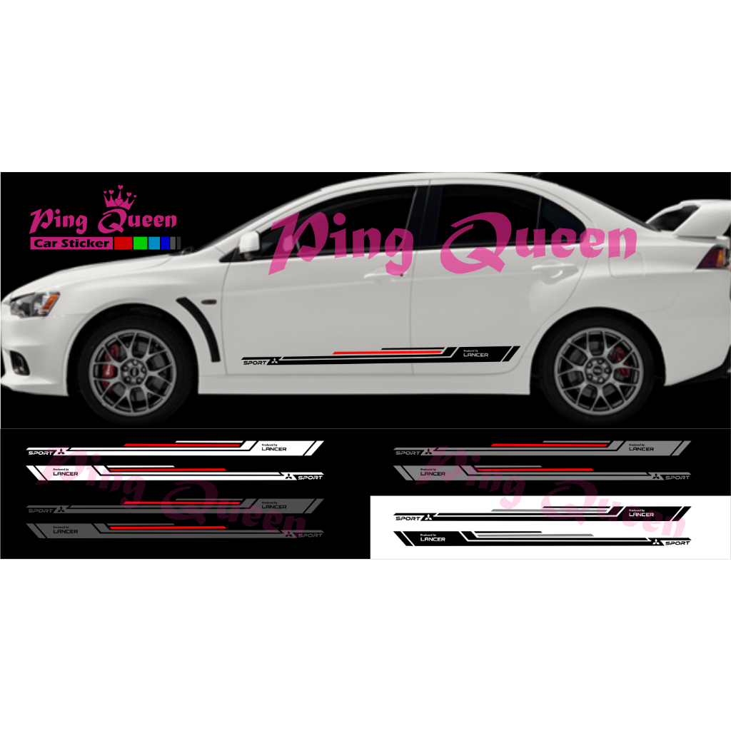 Jual STICKER LIST BODY SAMPING LANCER MOTIF TERBARU CUTTING STIKER ...