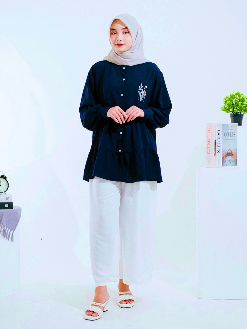 Jual Kameja Wanira Bordir Hafsoh Basic Bordir | Shopee Indonesia