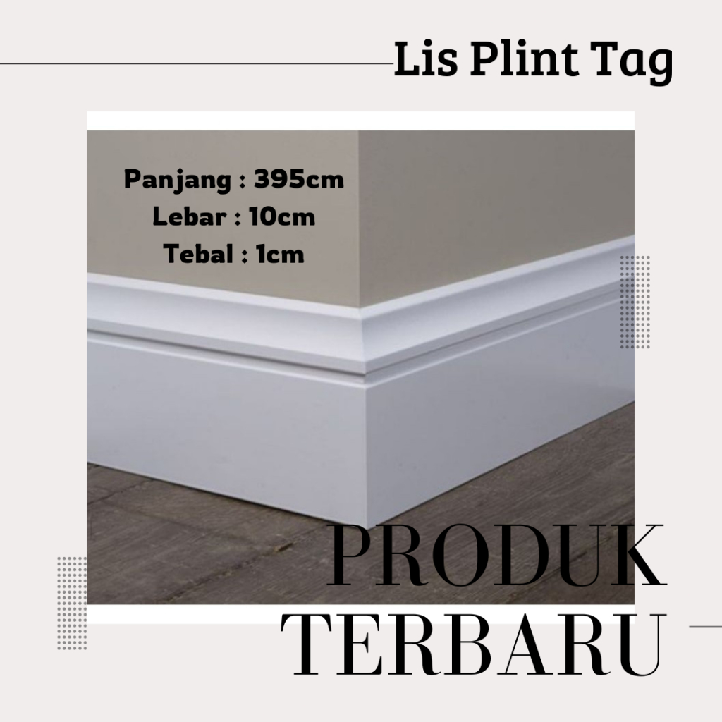 Jual Lis Plint Lantai PVC Panjang 395 cm Harga Per Batang | Shopee ...