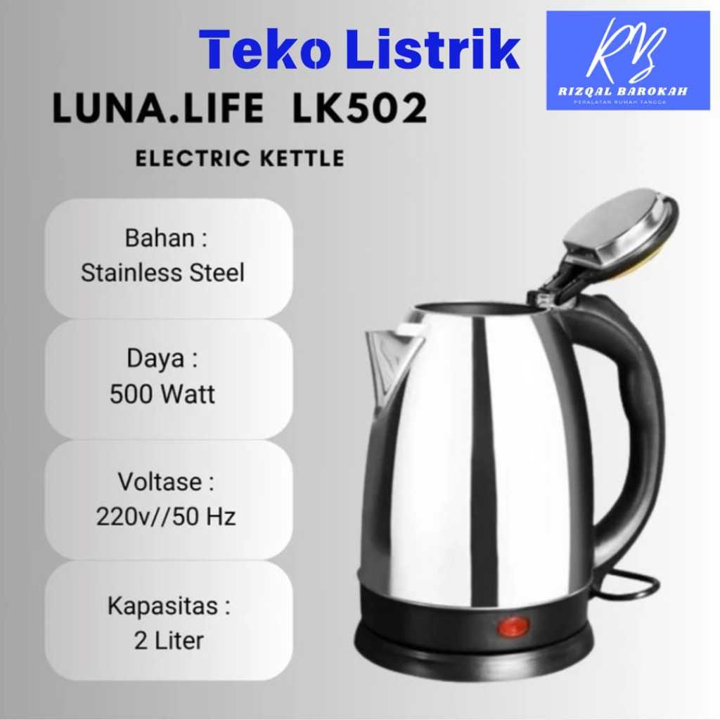 Jual Teko Listrik Termos Listrik Pemanas Air 2 Liter | Shopee Indonesia