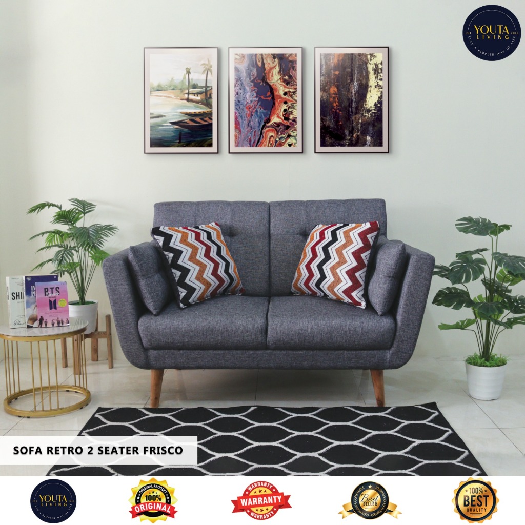Jual SOFA RETRO FRISCO/SOFA MINIMALIS/SOFA KEKINIAN/TEMPAT DUDUK/SOFA ...