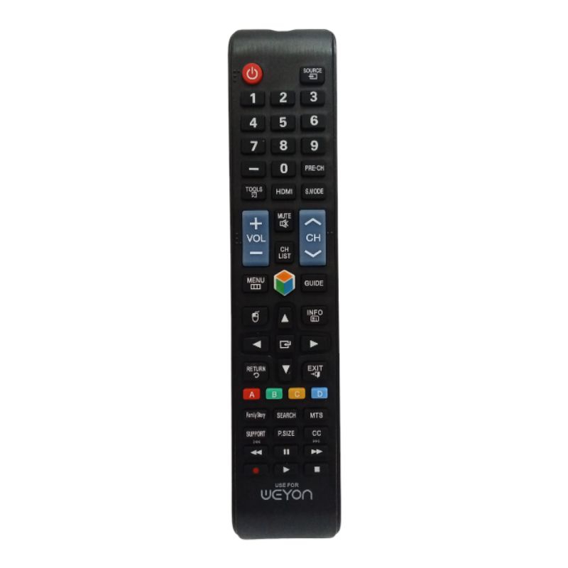 Jual REMOT TV WEYON SAKURA SMART TV REMOT WEYON SAKURA ANDROID LCD LED ...