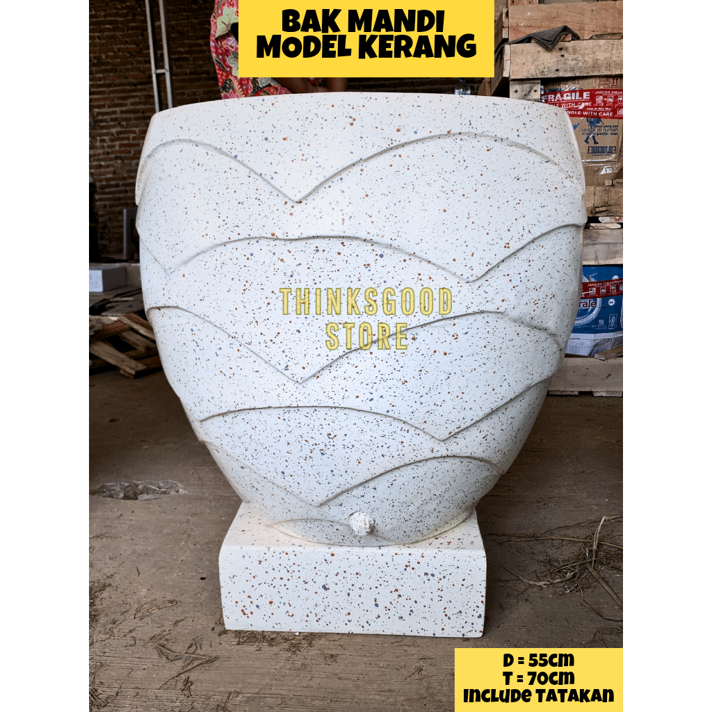Jual BAK MANDI GENTONG AIR MINIMALIS MODEL TERASO KERANG TERAZO GUCI ...