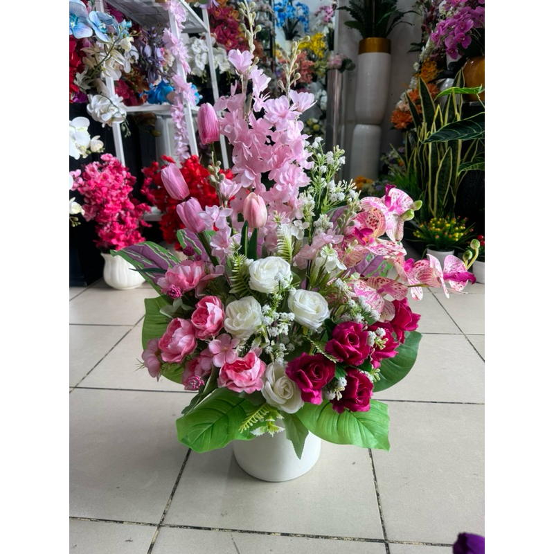 Jual Rangkaian bunga Artificial/ bunga ucapan selamat | Shopee Indonesia