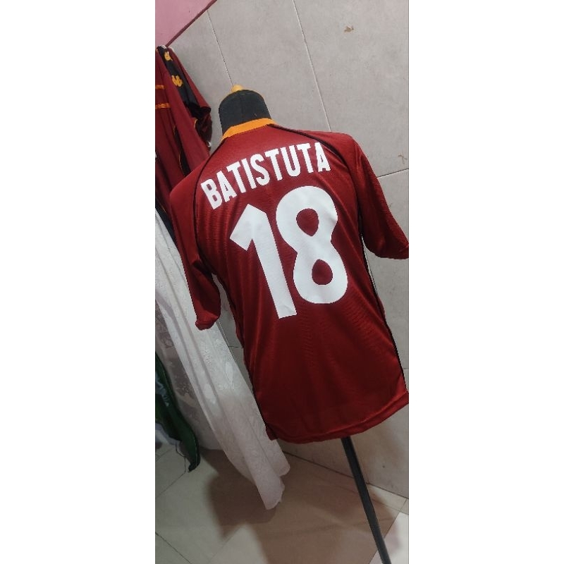 Jual jersey as roma retro sudah dengan name set by request | Shopee ...