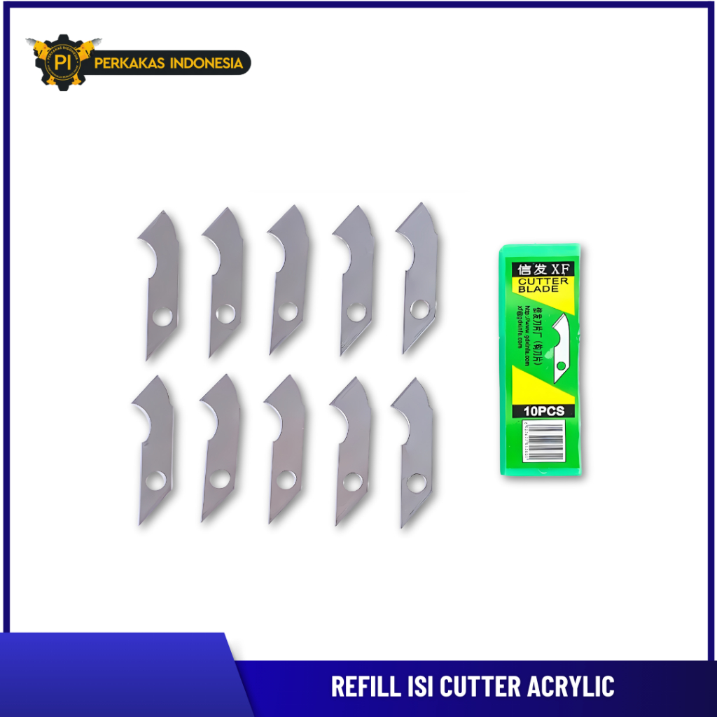 Jual Isi Cutter Acrylic Refill Xinfa Spare Hook Blades Pisau Pemotong ...