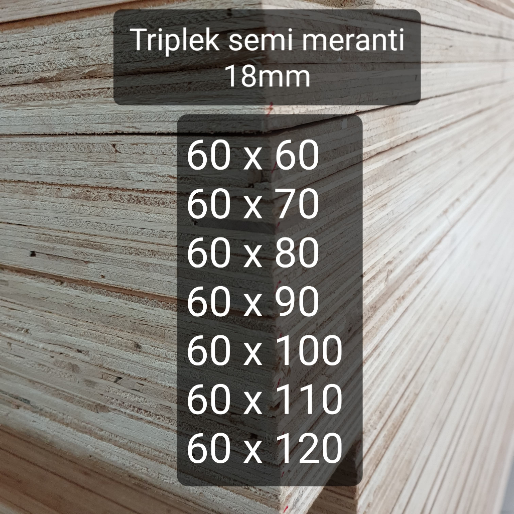 Jual Triplek custom semi meranti 18mm plywood multiplek halus 2 sisi ...