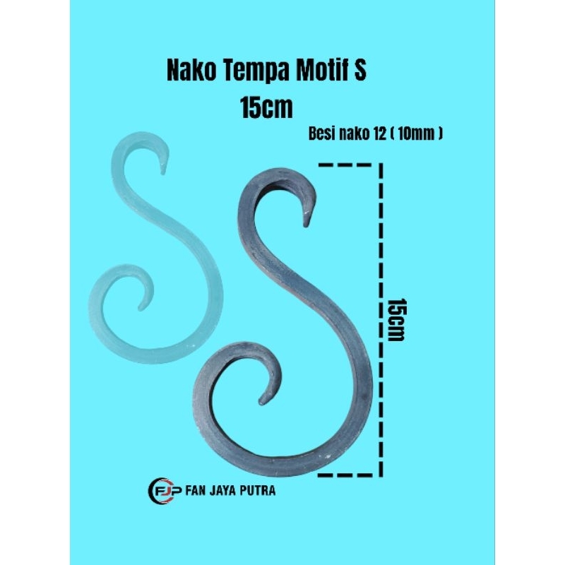 Jual NAKO TEMPA MOTIF S 15CM BESI NAKO 12 ( 10mm ) | NAKO VIRKAN MOTIF ...
