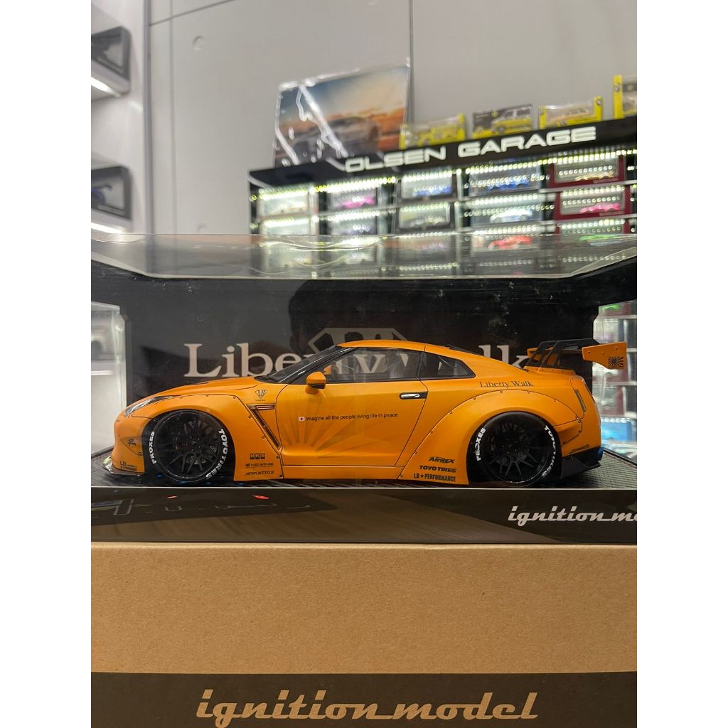 Jual IGNITION MODEL LB-WORKS GT-R (R35) ORANGE 1:18 SCALE (IG0428 ...