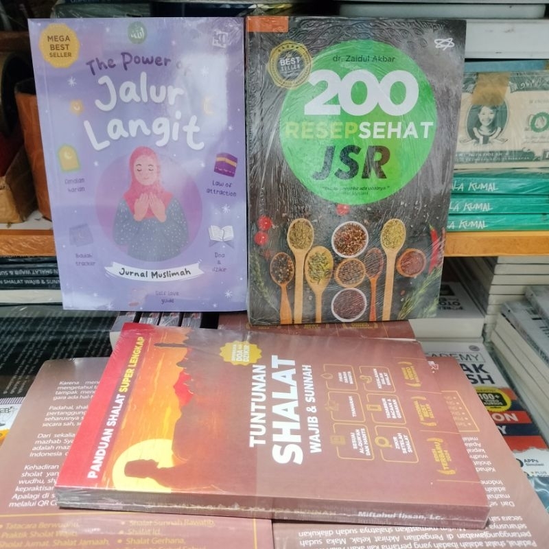 Jual Paket 3 buku the power of jalur langit, resep jsr, dan buku solat super lengkap. | Shopee ...