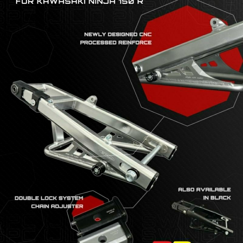 Jual swing arm bpro spc pnp ninja r ss rr tinggal pasang | Shopee Indonesia