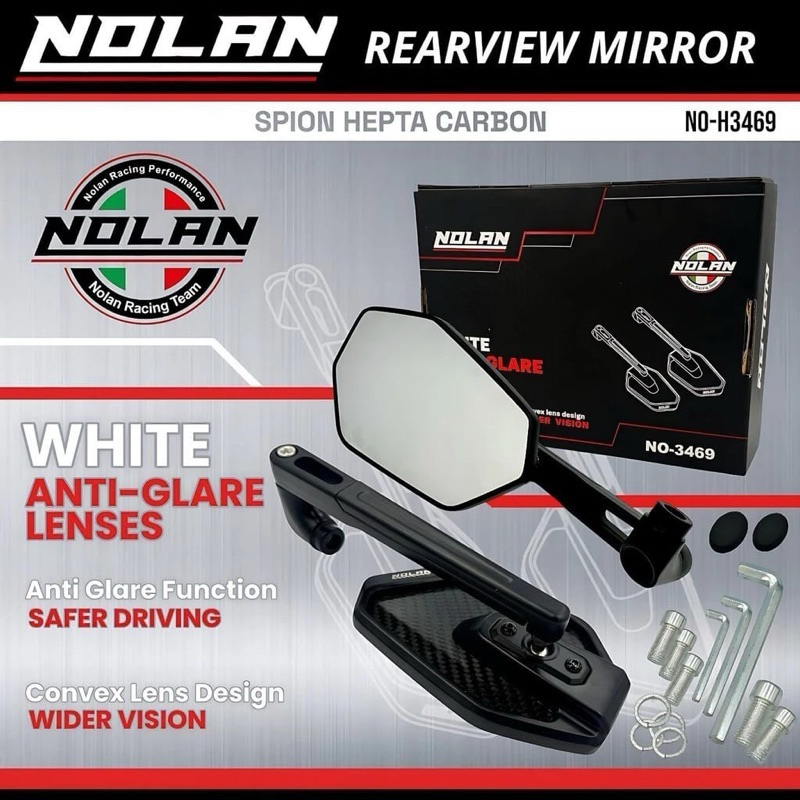 Jual KACA SPION HEPTA CARBON FULL CNC UNIVERSAL COCOK UNTUK SEMUA JENIS ...