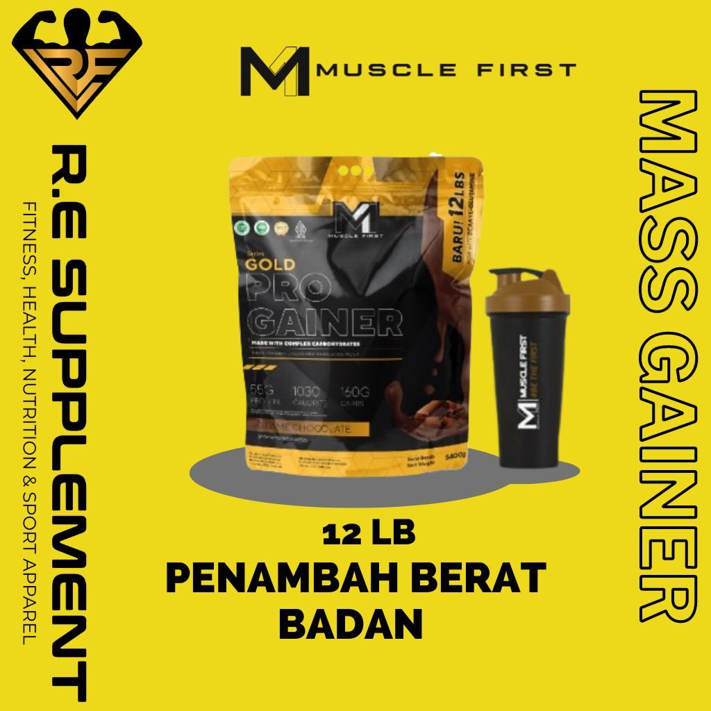 Jual Muscle First Gold Pro Gainer 12 LB – Weight Gainer Tinggi Kalori ...