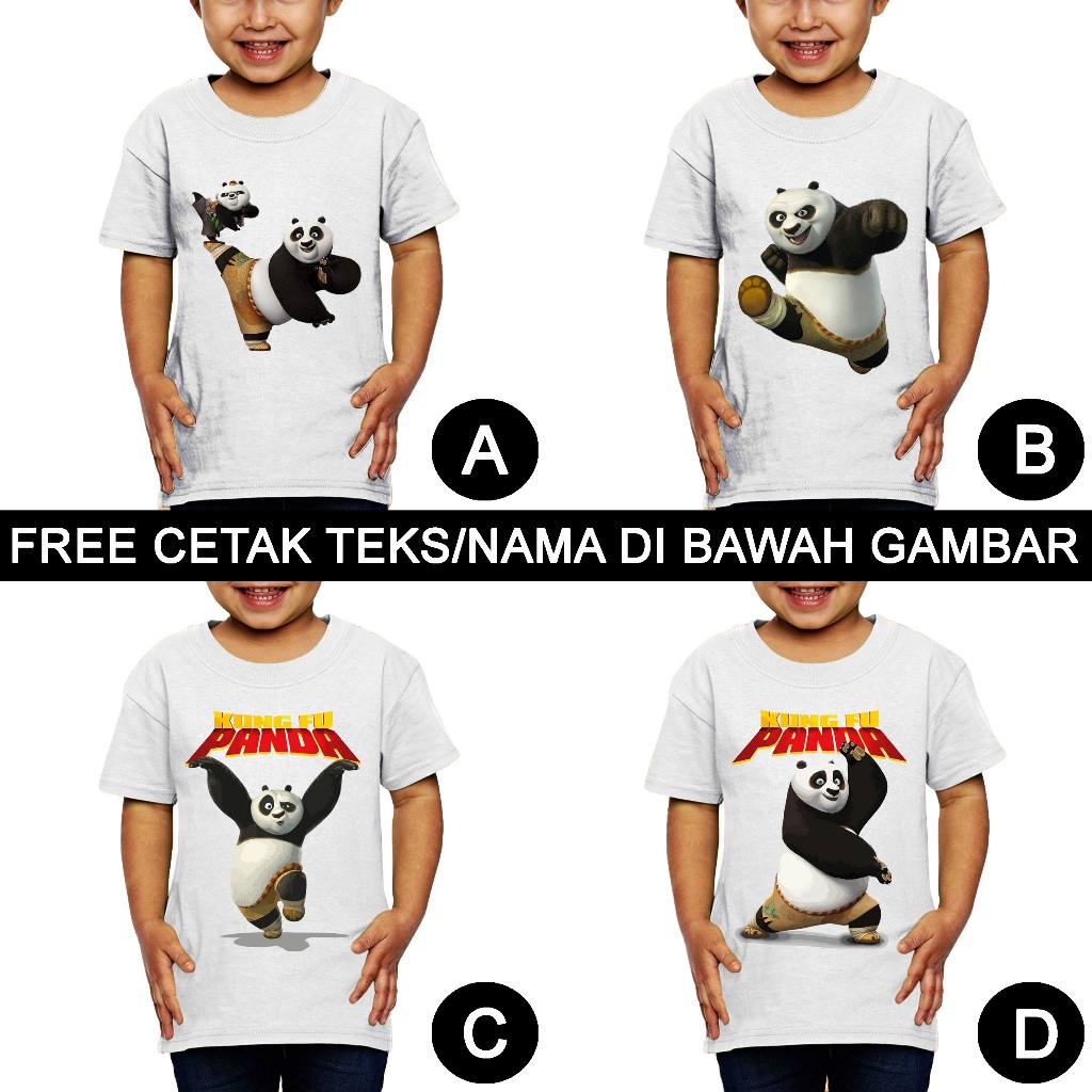 Jual Kungfu Panda Baju Kaos Anak dan Balita. Bisa Couple Dengan Size ...