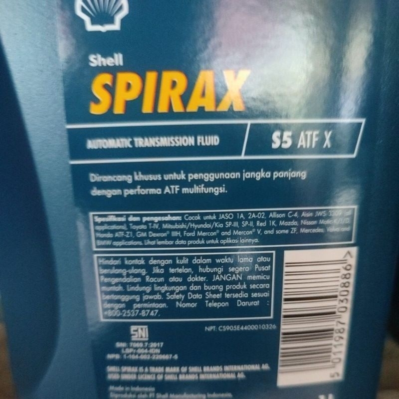 Jual oli Shell Spirax S5 ATF X 1L | Shopee Indonesia