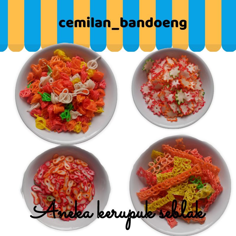 Jual ANEKA KERUPUK SEBLAK KEMASAN 1 KG | Shopee Indonesia