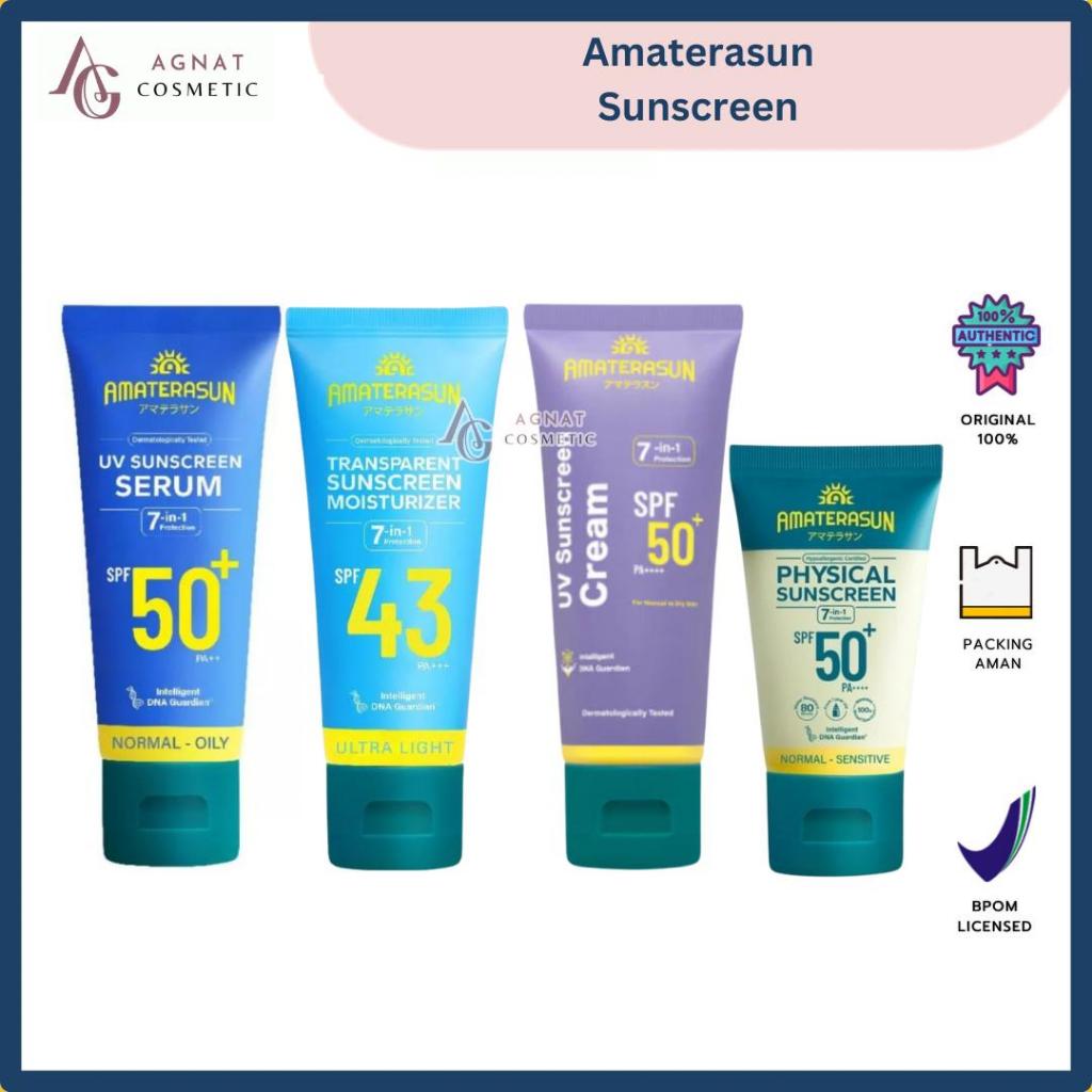 Jual AMATERASUN UV Sunscreen Cream SPF 50+ PA++++ | AMATERASUN Transparent Sunscreen Moisturizer ...