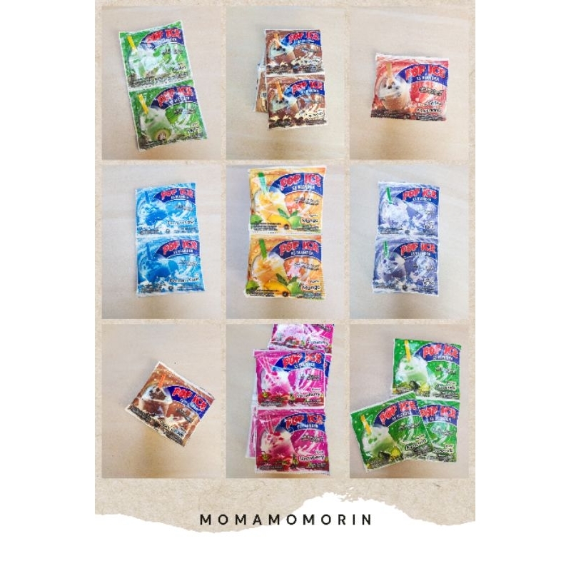 Jual MINUMAN POP ICE 25 GRAM SACHET ES BLENDER ECERAN ANEKA RASA ...
