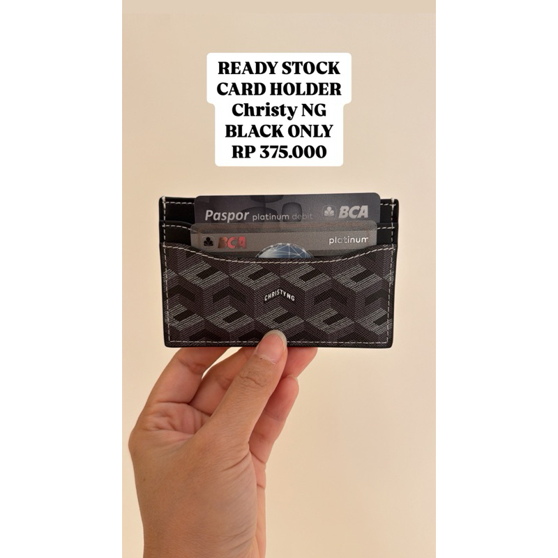 Jual Card Holder Christy NG Original - Black | Shopee Indonesia