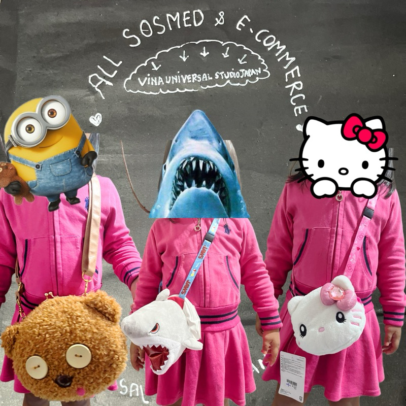 Jual Universal studio Japan Merchandise Original hello kitty , minion ...