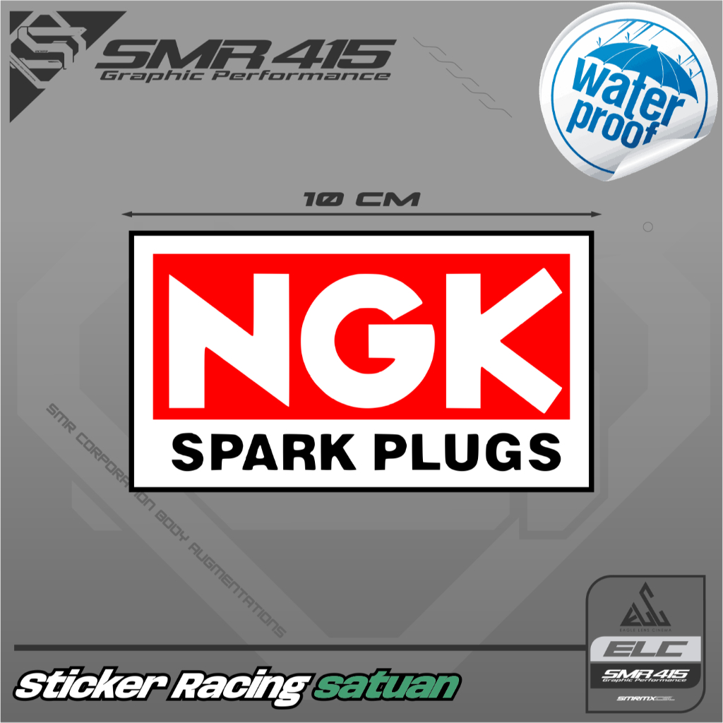 Jual STIKER NGK / stiker ngk spark plugs racing / stiker printing logo ...