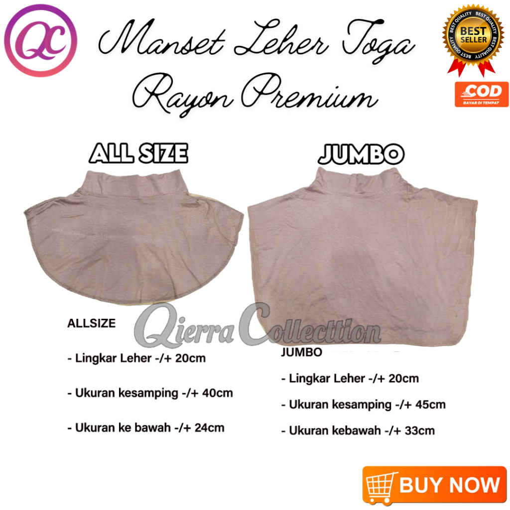 Jual Manset Toga Mangset Leher Rayon Spandek Turtle Neck Wanita Polos ...
