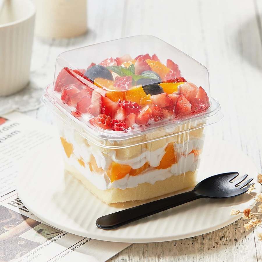 Jual dessert box premium 10 pcs / box kue tiramisu / cup puding ...