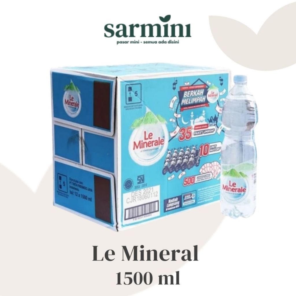 Jual LEE MINERAL 1500 L ISI 12 BOTOL | Shopee Indonesia
