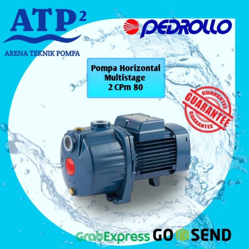 Jual Pedrollo 2 CPM 80 Pompa Air Semi JET Horizontal Multistage Pompa Centrifugal Pompa Air ...