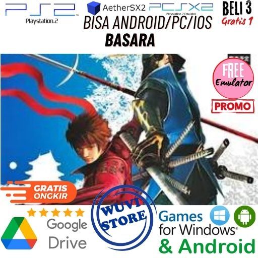 Jual PS 2 Basara | Bisa di PC / Android / IOS Plus Emulator | Beli 3 Gratis 1 | Shopee Indonesia